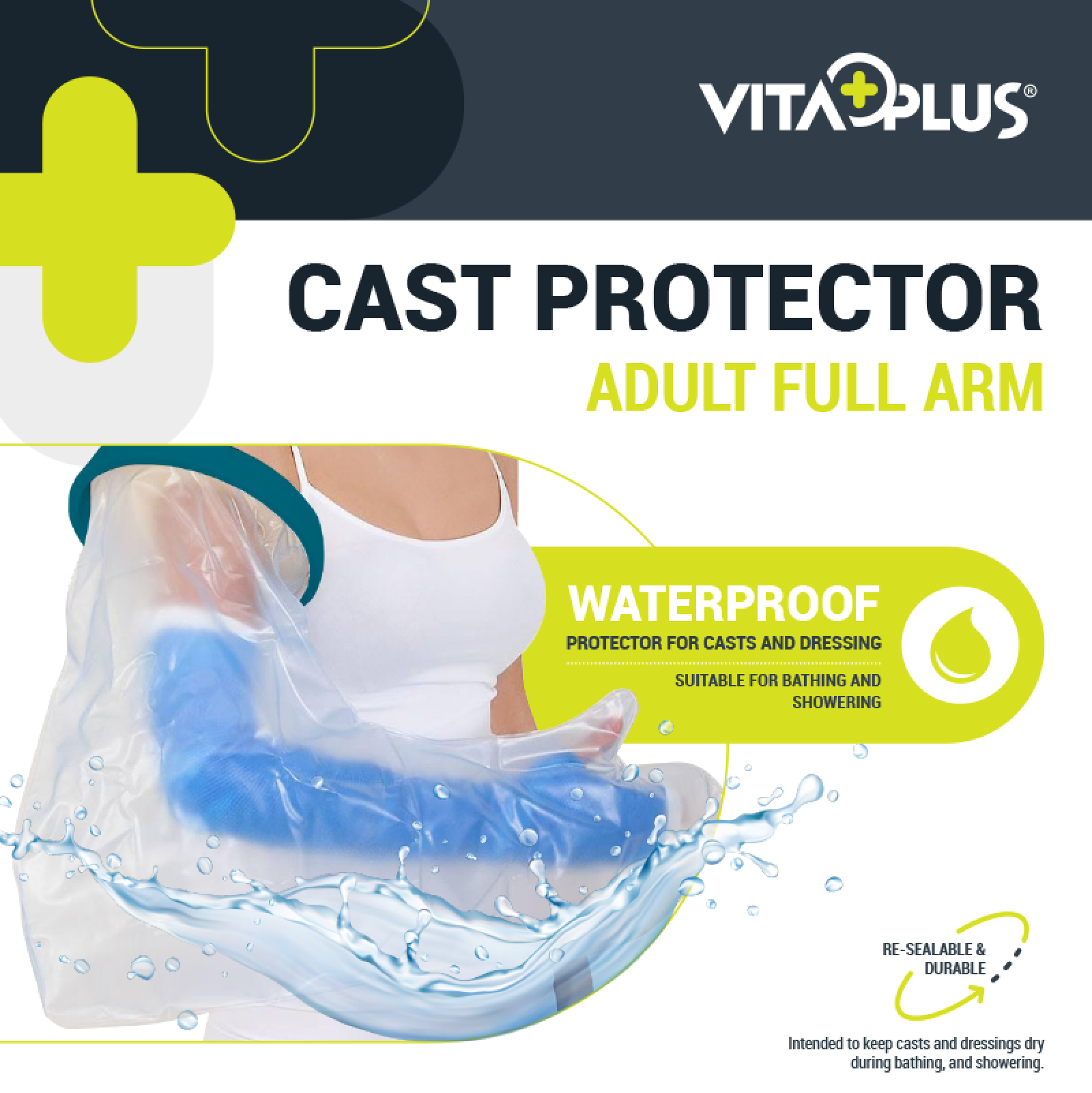 Cast Protectors - Adult Full Arm - VitaPlus