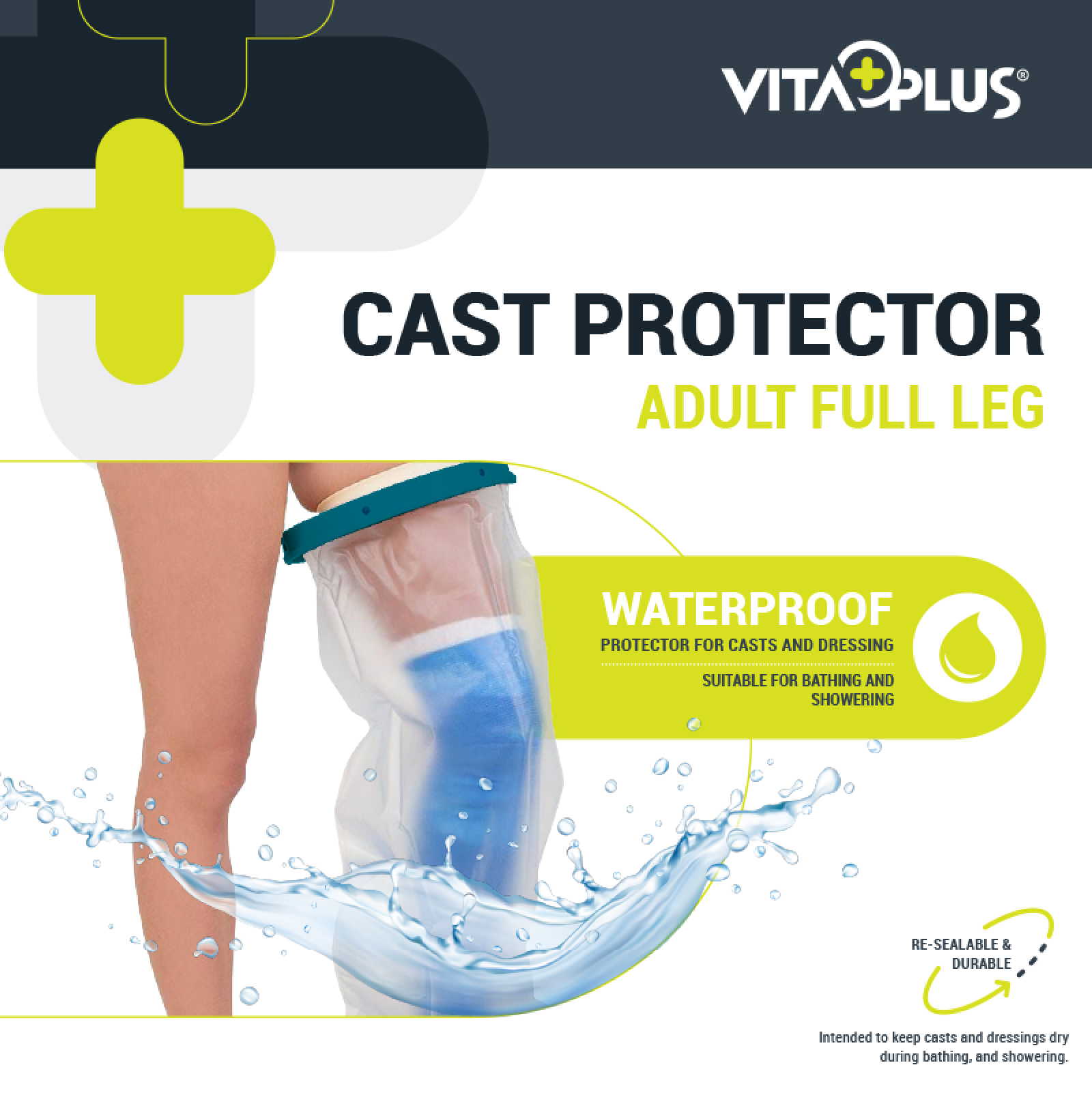 Cast Protectors - Adult Full Leg - VitaPlus